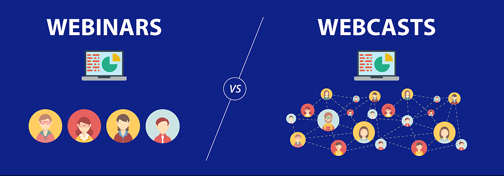 Webinar or webcast, what is it, how does it work and which suits your event Webinar or webcast, what is it, how does it work and which suits your event